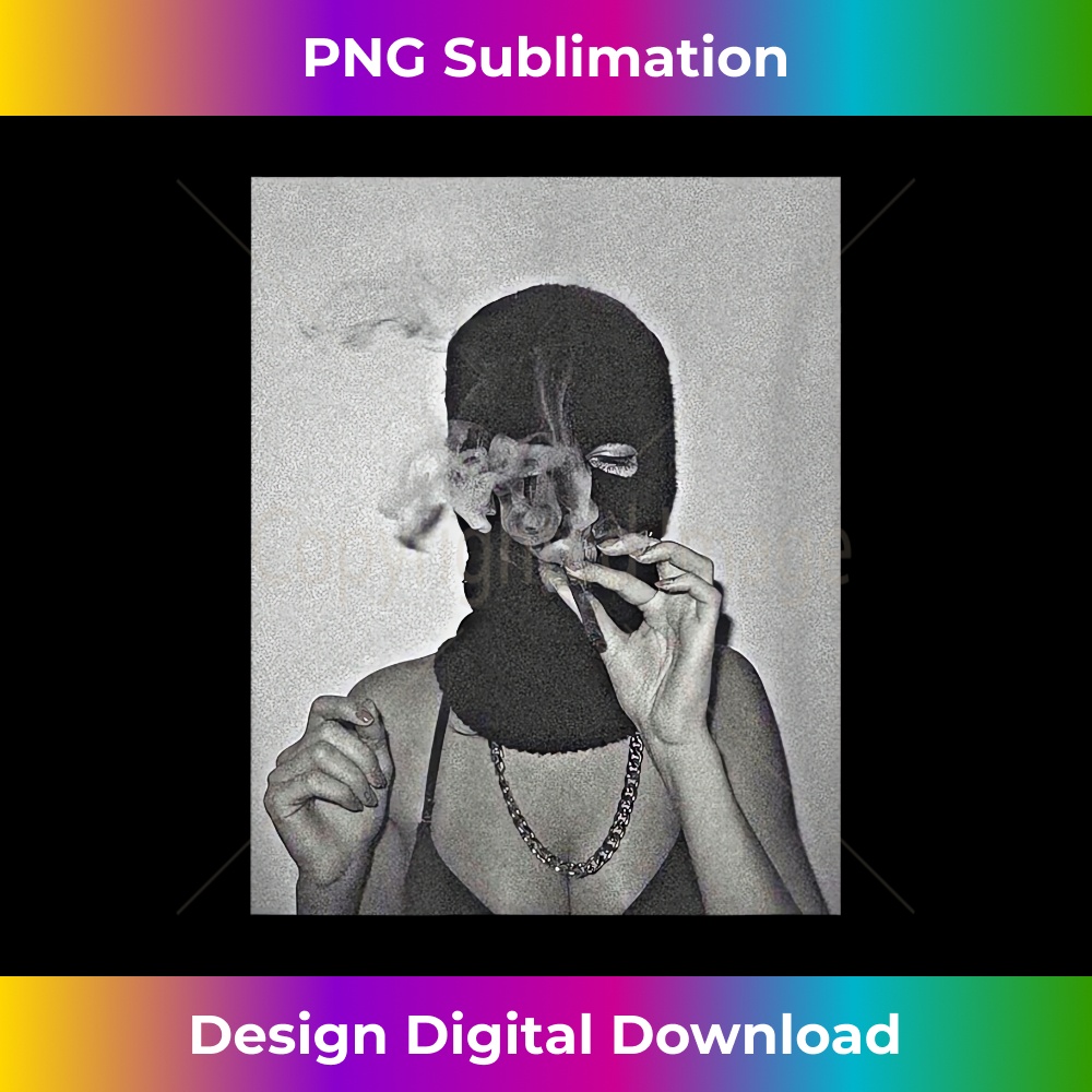 Black White, Woman in Ski Mask Smoking - Aesthetic Sublimati | Inspire ...