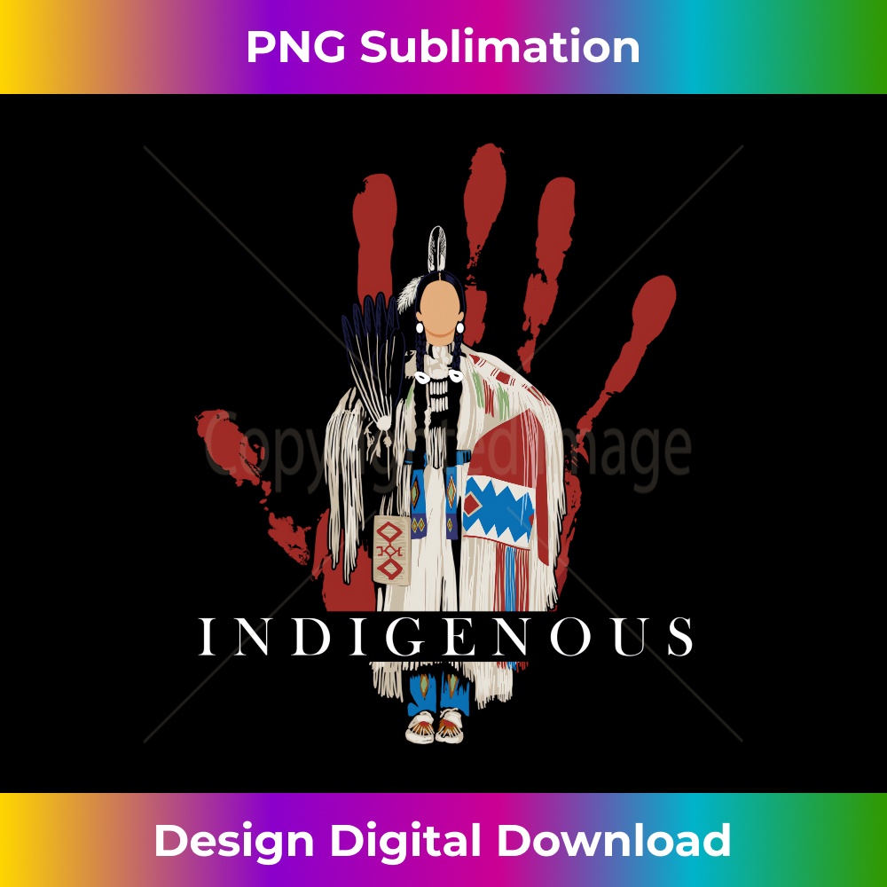 Native American Indigenous Red Hand Indian Blood Themed 2 - | Inspire ...