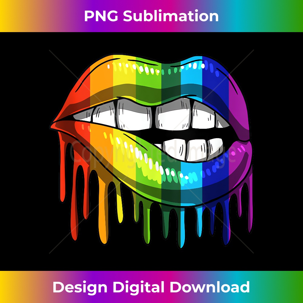 Rainbow Lip Drip Lesbian Gay Pride Bisexual Transgender LGBT | Inspire ...