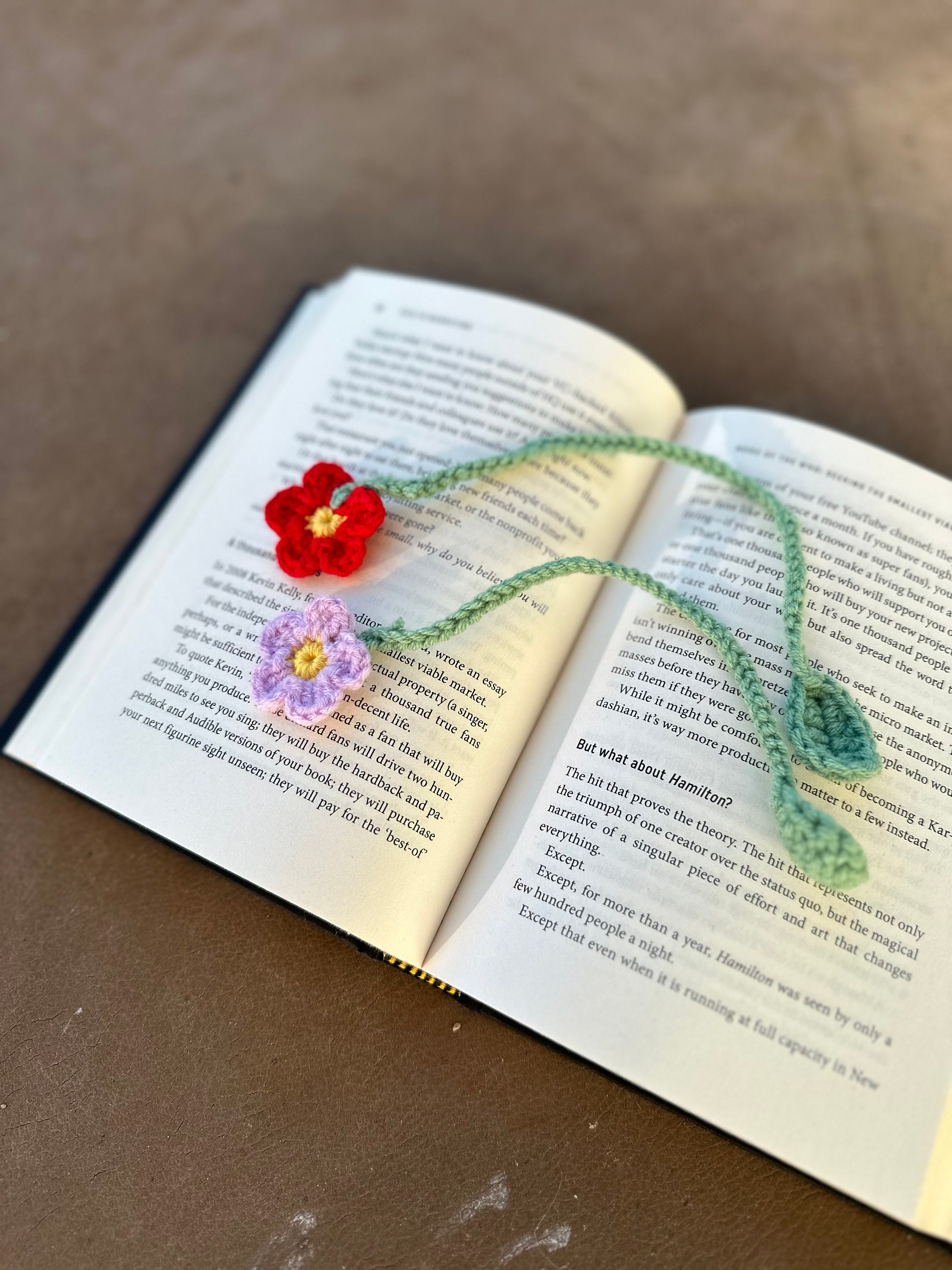 Crochet Floral Bookmark, Cute Book Accessory, Perfect Gift f | Inspire ...