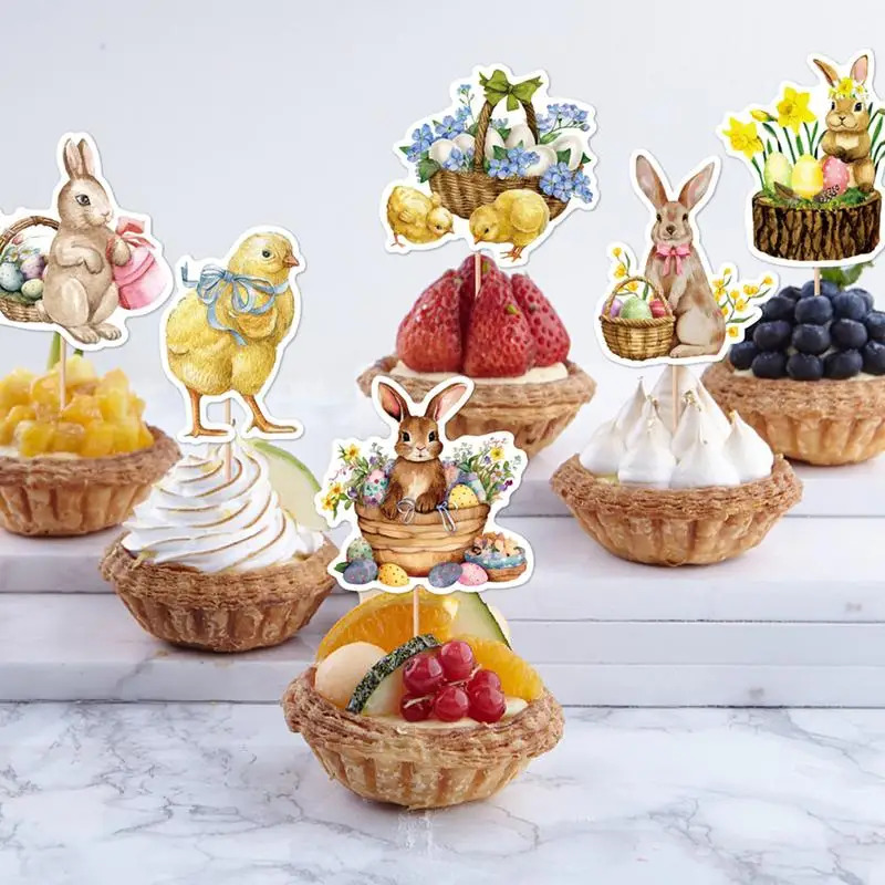Cute Easter Bunny Cupcake Toppers | Inspire Uplift