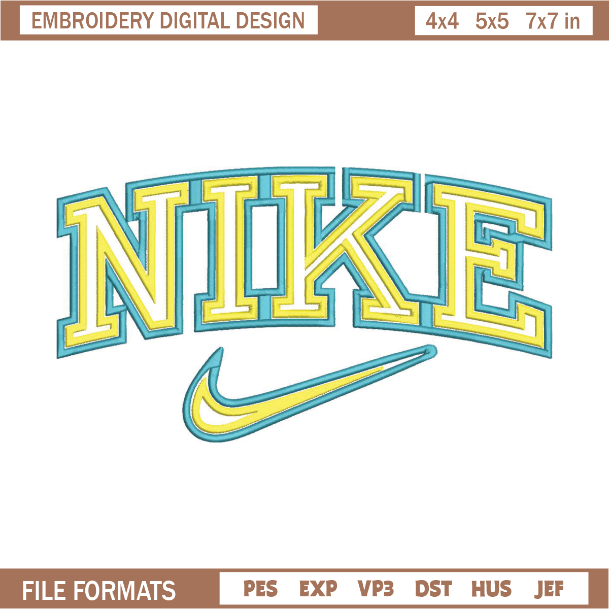 Nike Embroidery Design, Swooshes Machine Files File,Pes, Dst | Inspire ...