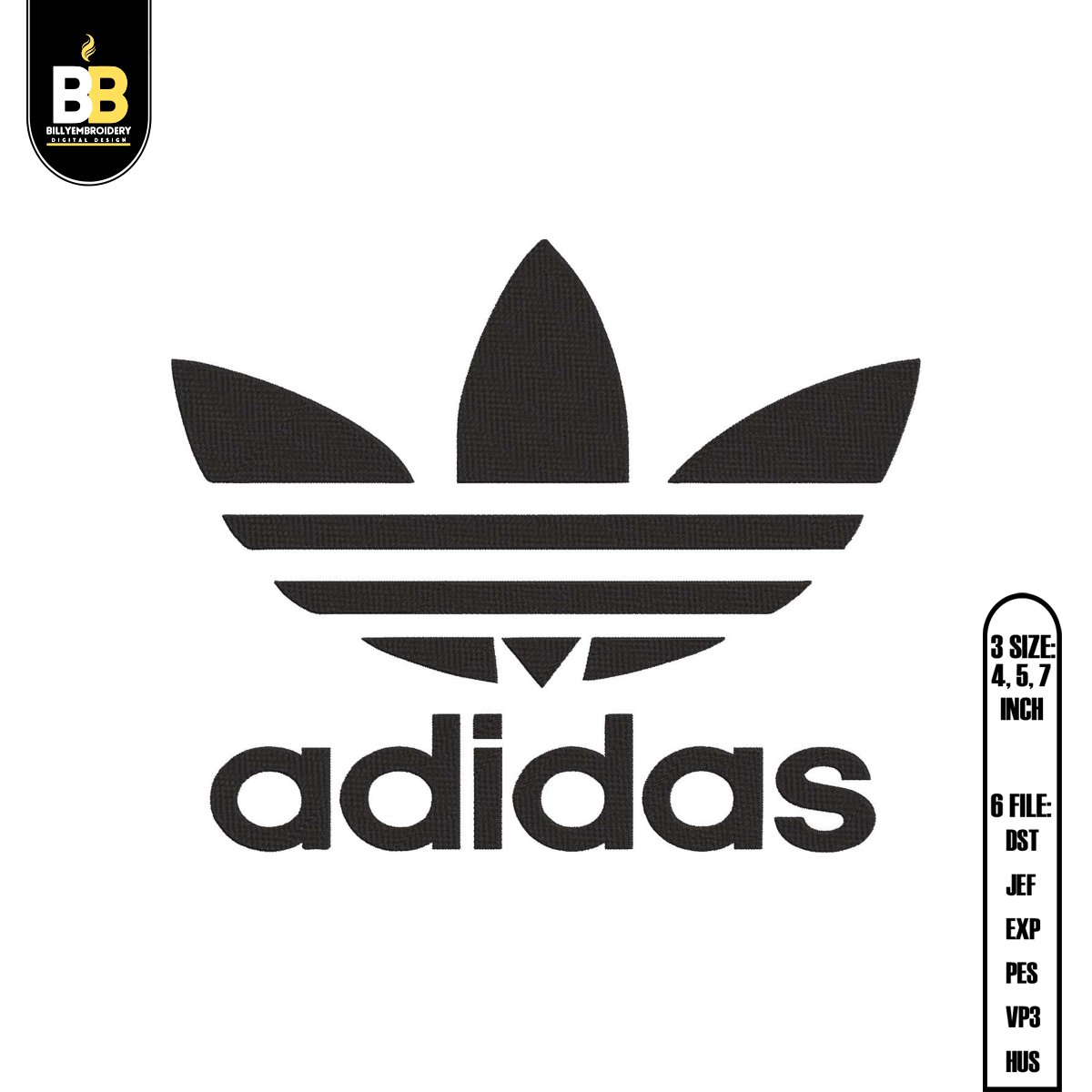 Adidas Embroidery Designs, Adidas Logo Machine Embroidery De | Inspire ...