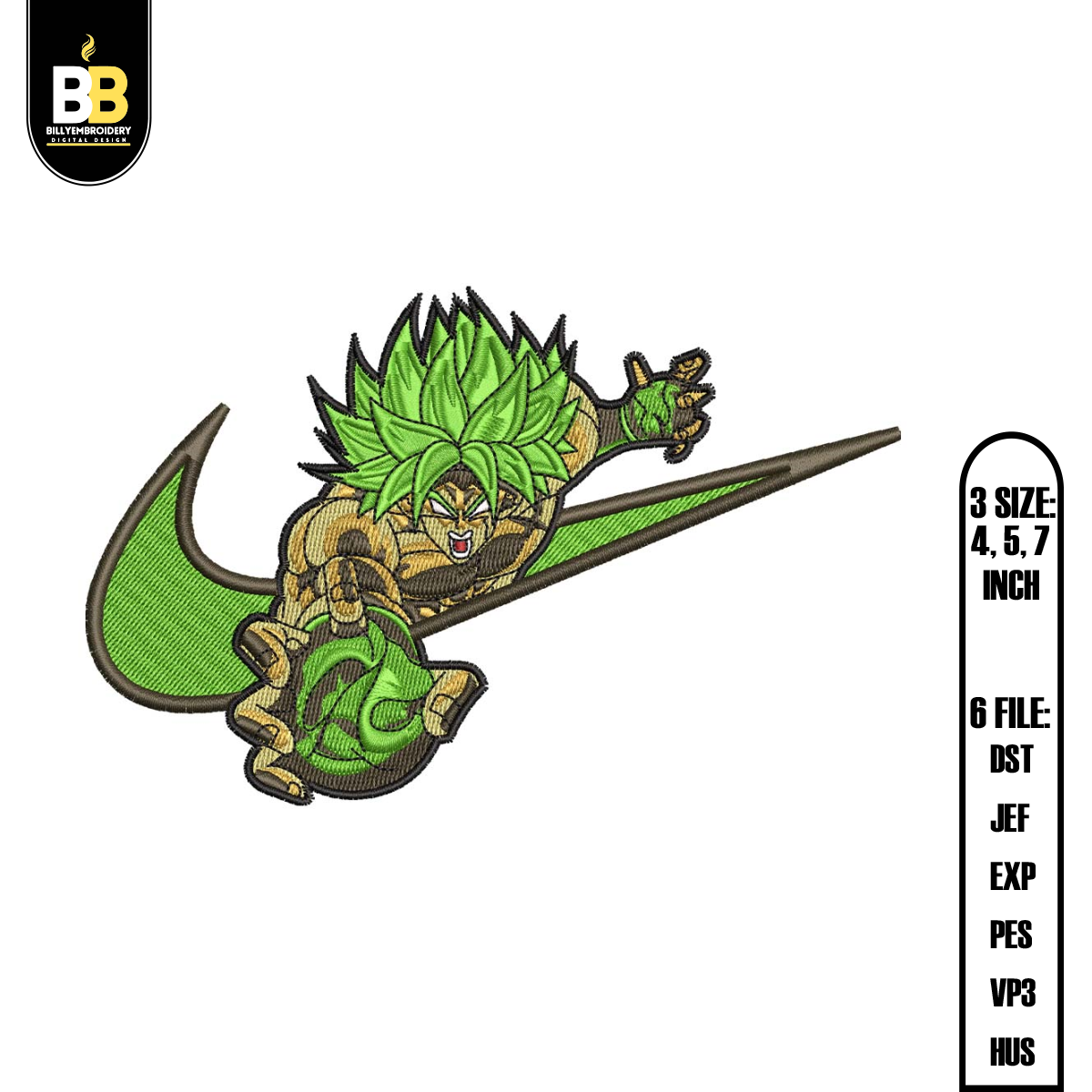 Dragonball Goku Embroidery Design ,Digital Embroidery,Embroi | Inspire ...