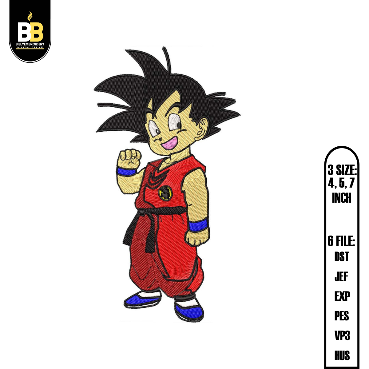 Goku embroidery design Download ,Embroidery Design, Digital | Inspire ...