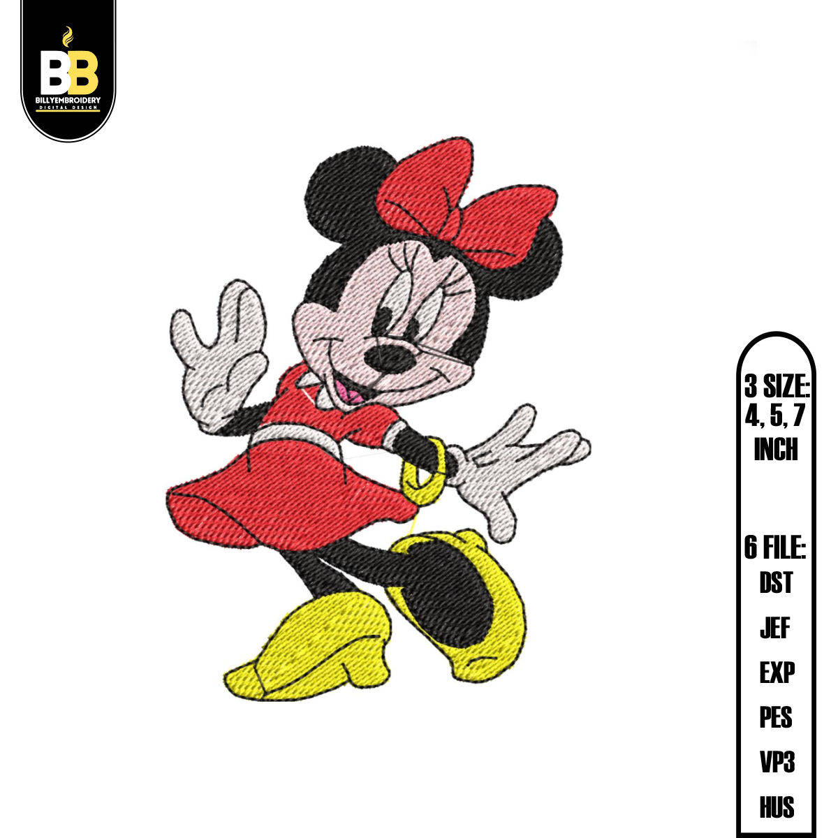 Disney Mouse Minnie Embroidery Design,Disney Embroidery ,Emb | Inspire ...