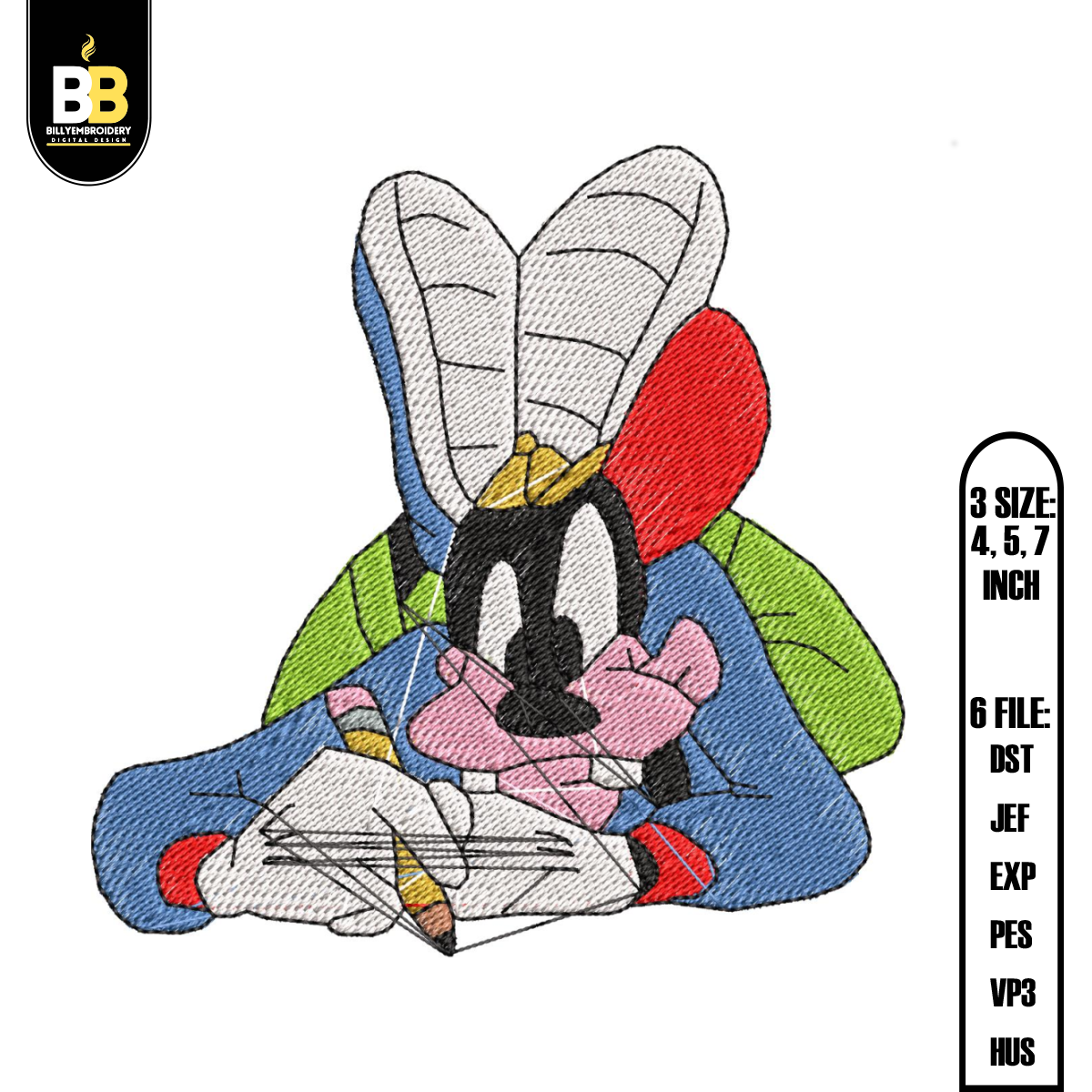 Goofy Design Disney Embroidery, Embroidery Design, Digital E | Inspire ...