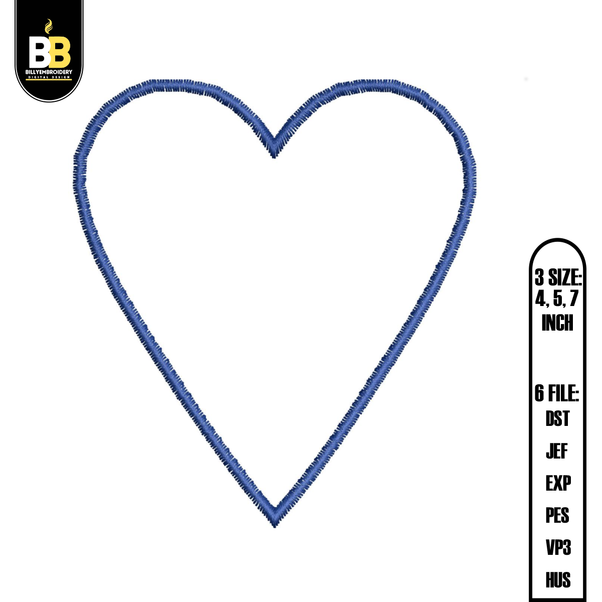 Heart Embroidery Design, Digital Embroidery,Embroidery Files | Inspire ...