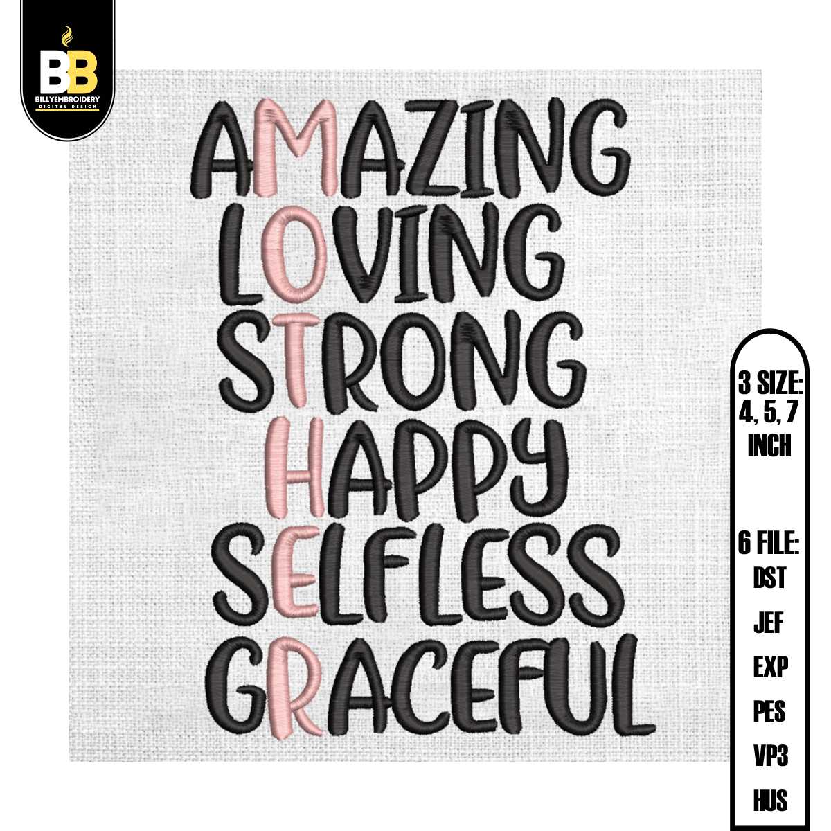 Amazing Grace Embroidery Designs | Inspire Uplift