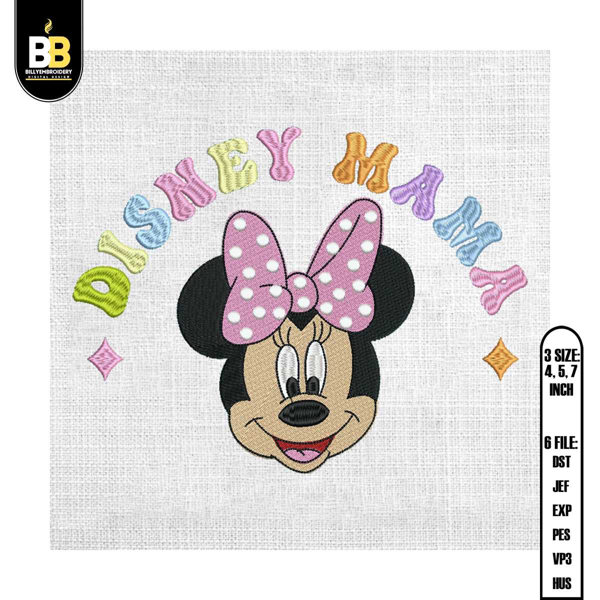 Disney Mama Minnie Mouse Embroidery | Inspire Uplift