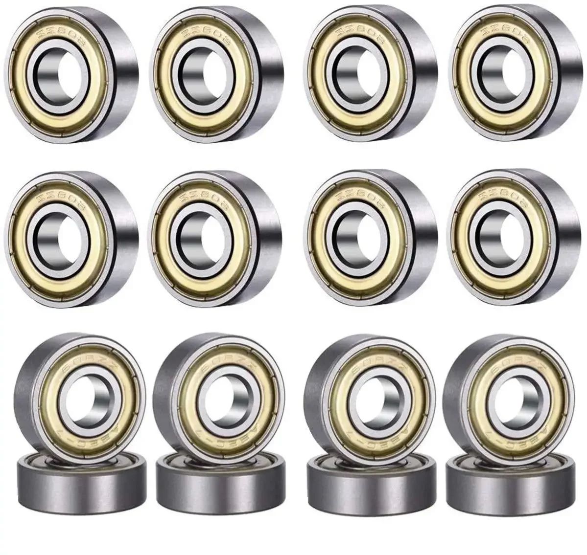 10Pcs 608ZZ 608RS Ball Bearings 8x22x7mm | Inspire Uplift