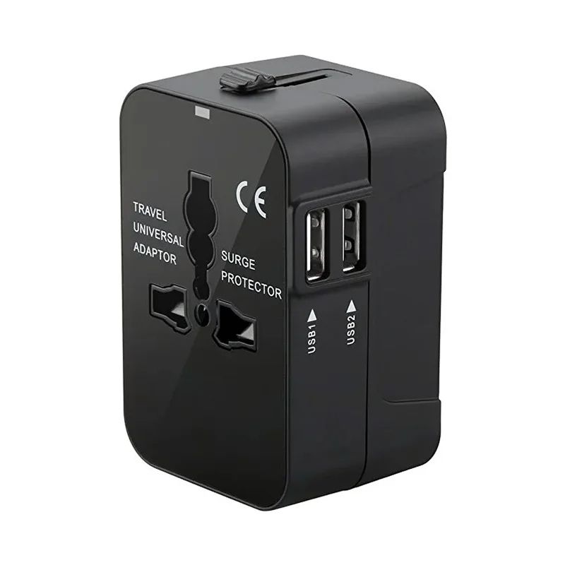Universal Travel Adapter with USB & Safety Lock | Inspire Uplift