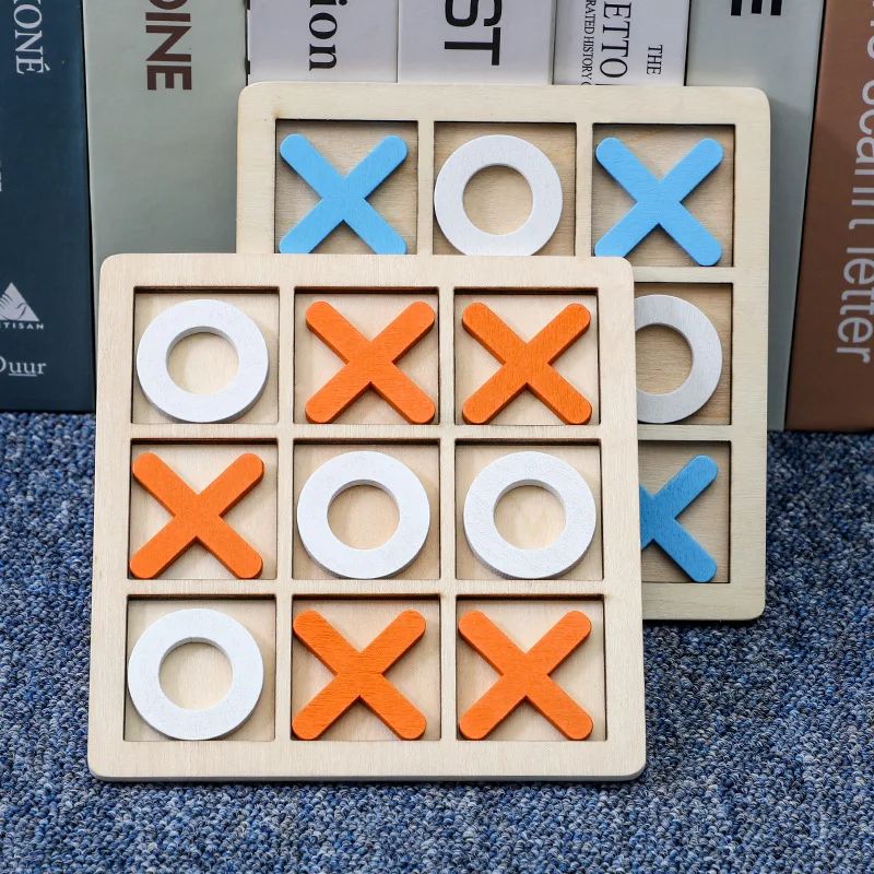 Solid Wooden Tic Tac Toe Game | Inspire Uplift