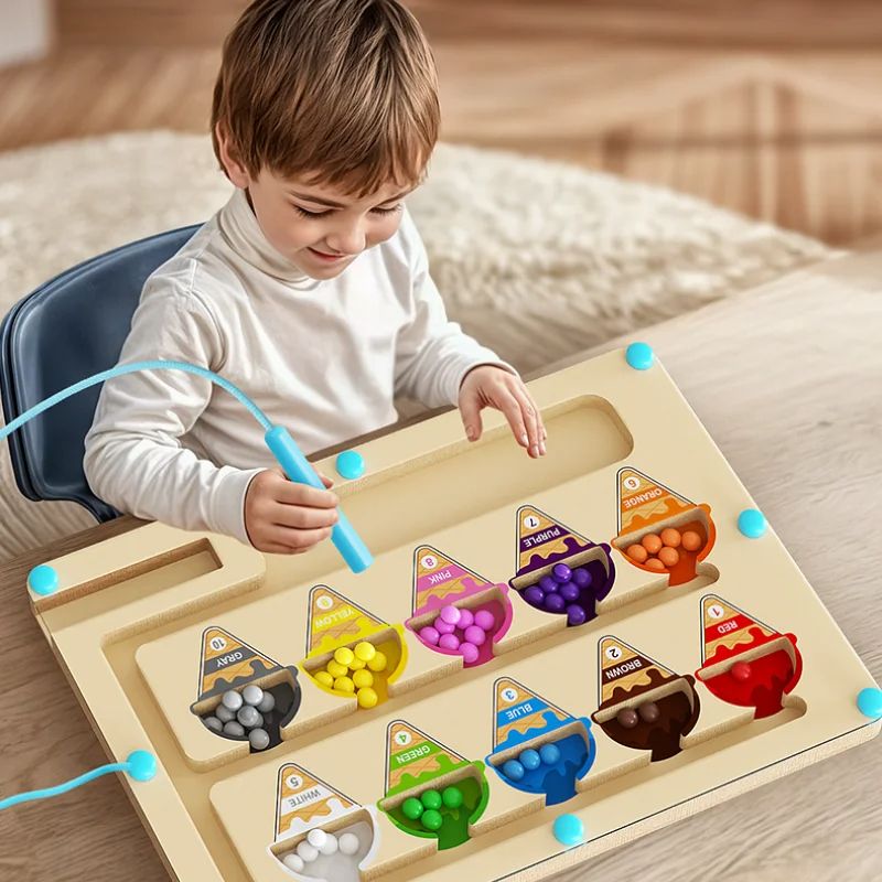 Magnetic Bead Maze Toy kids learning game | Inspire Uplift