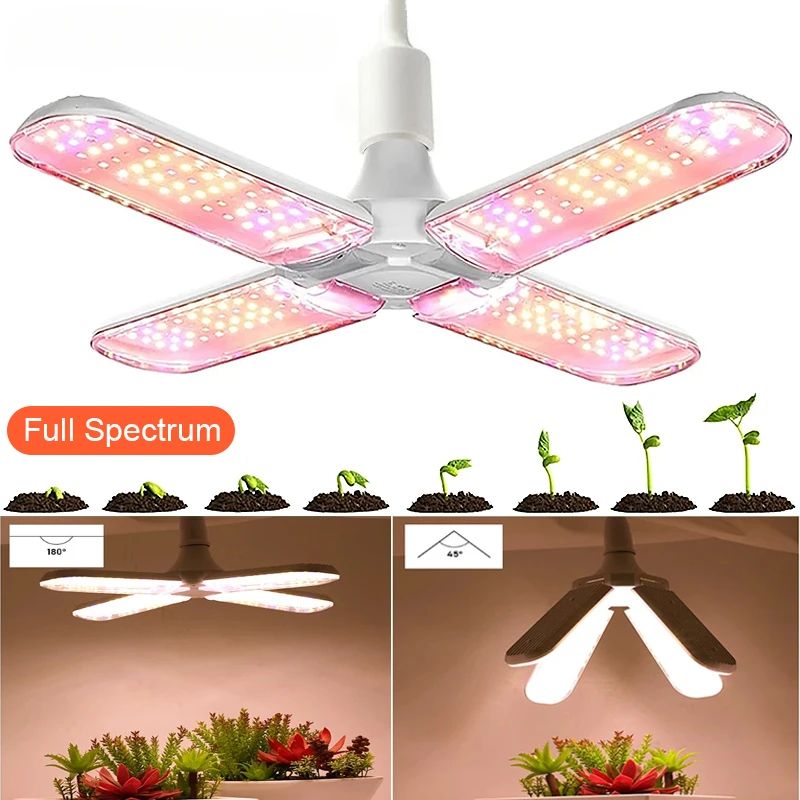 Full Spectrum E27 Foldable Grow Light for Indoor Plants | Inspire Uplift