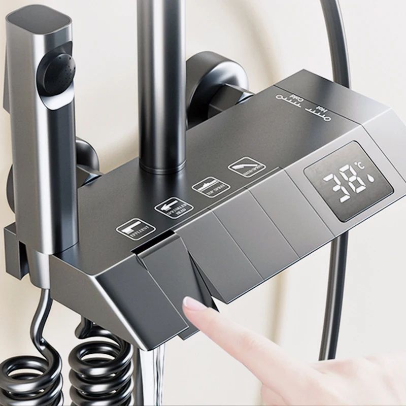 Digital LED Rainfall Shower System – Hot/Cold | Inspire Uplift