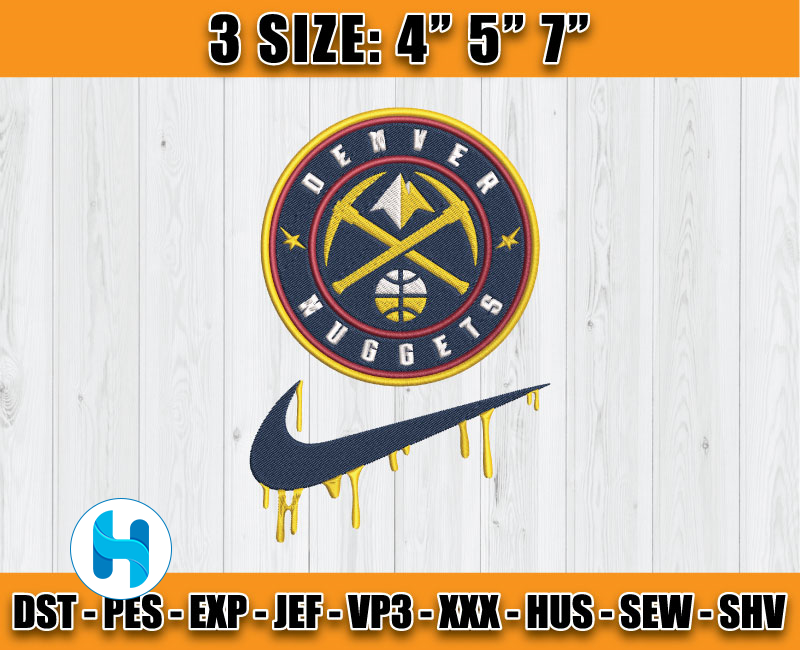 NBA Mix Nike, Denver Nuggets Embroidery Design, NBA Embroide | Inspire ...