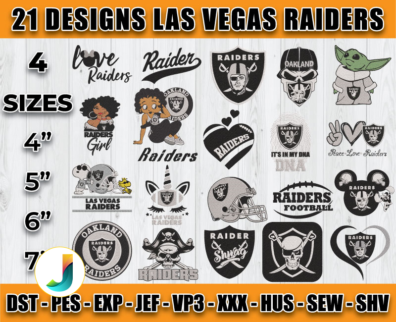 Bundle 21 designs NFL Las Vegas Raiders Embroidery, NFL Las | Inspire ...