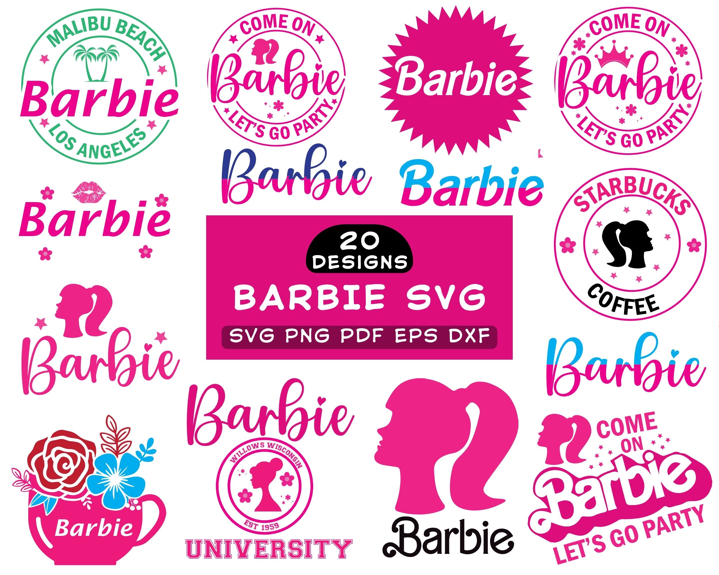 Barb Svg Bundle, SVG, Princess Silhouette, Pink Doll Svg, Gi | Inspire ...