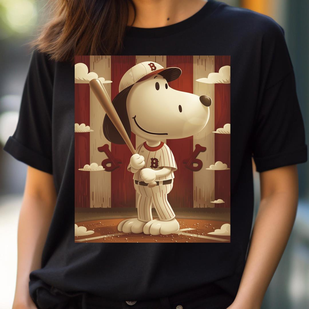 A Bat And A Beagle PNG, Snoopy Vs Boston Red Sox logo PNG, S | Inspire ...
