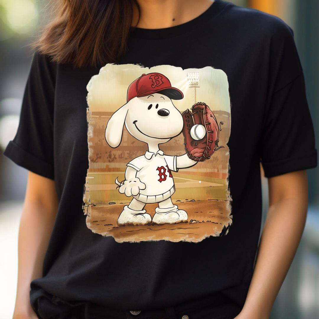 Peanuts Gang Tackles Sox Logo PNG, Snoopy Vs Boston Red Sox - Inspire ...