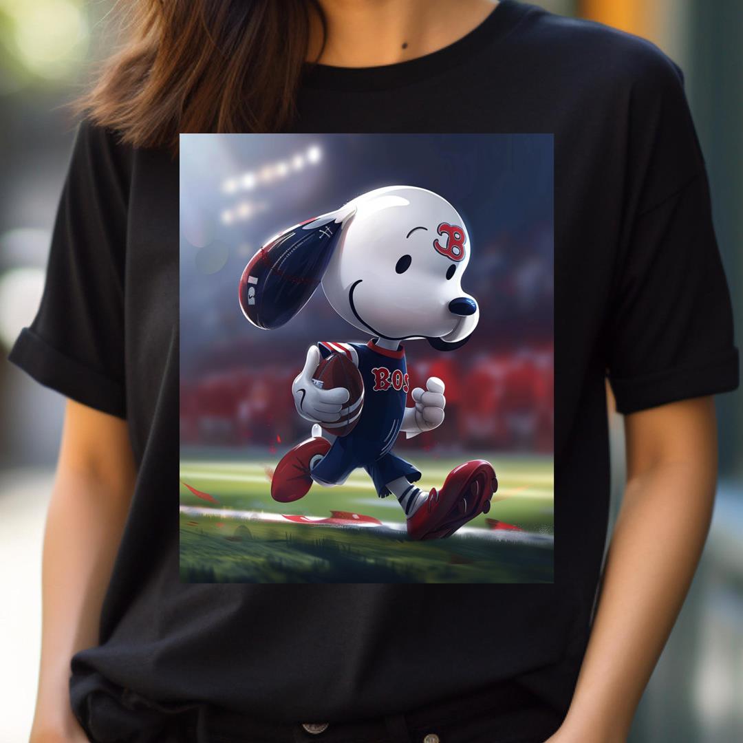 Snoopy Daydreams Wearing Sox Logo PNG, Snoopy Vs Boston Red | Inspire ...