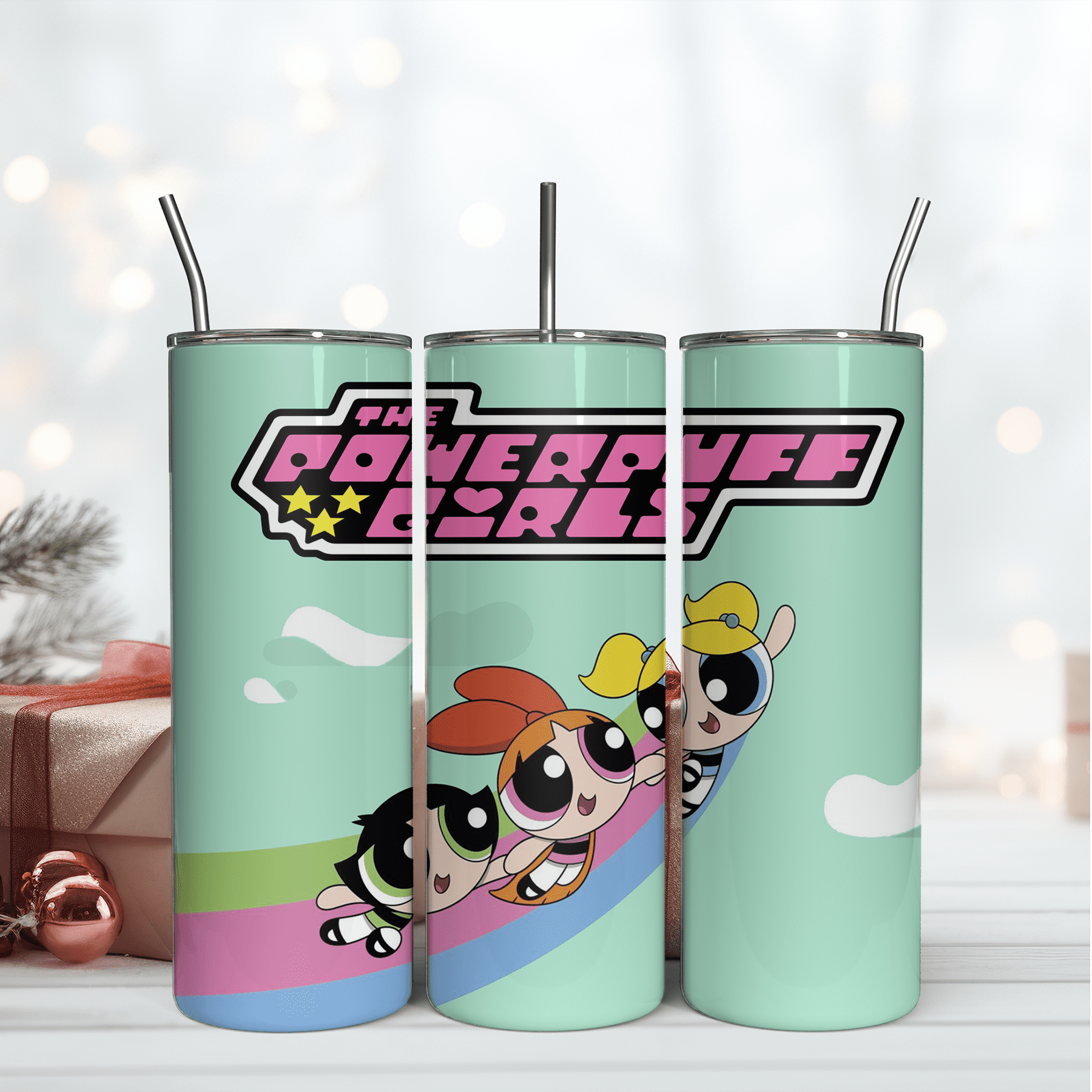 The Powerpuff Girl 20Oz Tumbler Wrap Sublimation Design, 20O - Inspire ...