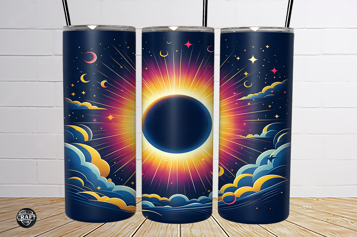 Solar Eclipse Tumbler Wrap Bundle 20oz | Inspire Uplift