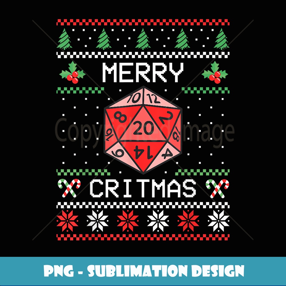 Merry Critmas Christmas RPG Board Game Role Play Ugly - Prem | Inspire ...
