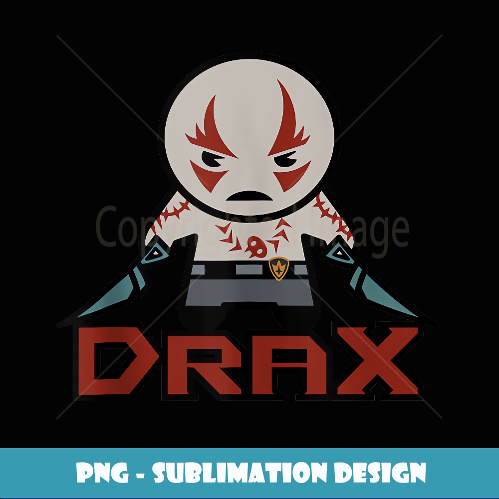 Marvel Drax Kawaii Logo Portrait - Artistic Sublimation Digi | Inspire ...