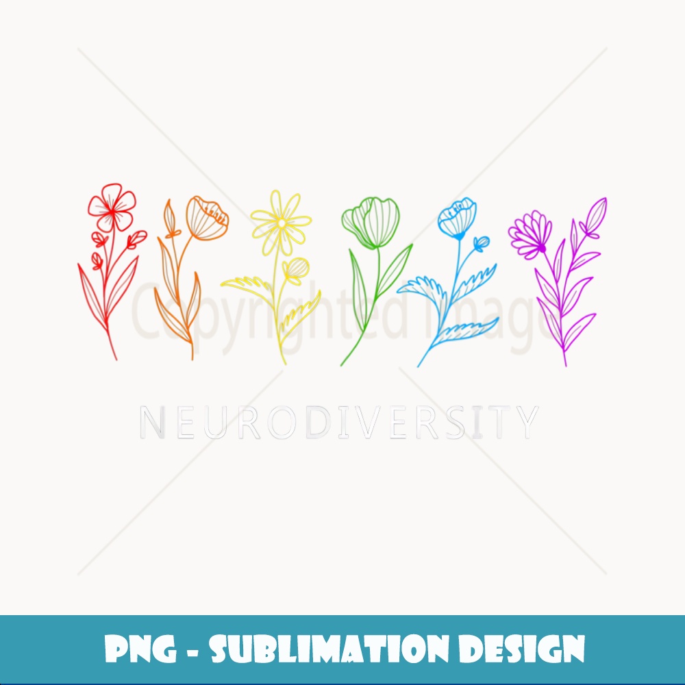 Neurodiversity Autism Awareness ADHD Flower Autistic - Profe - Inspire ...