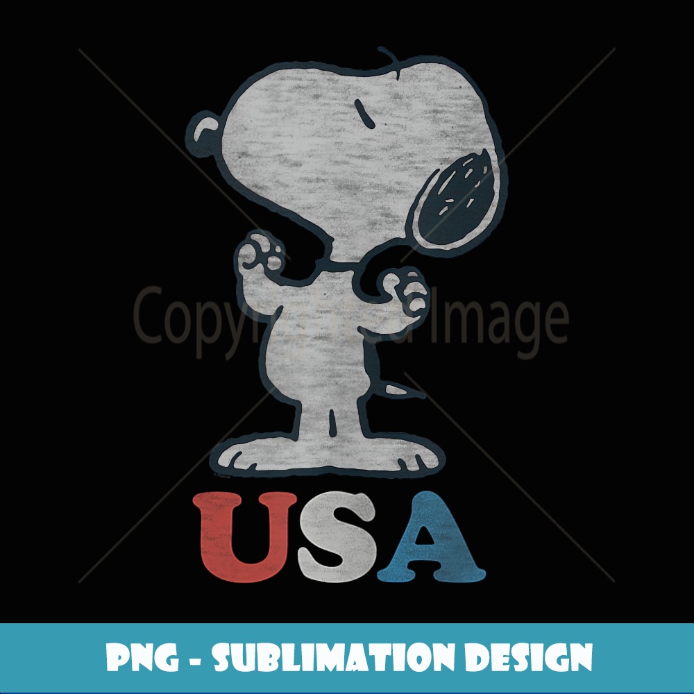 Peanuts Snoopy USA - Artistic Sublimation Digital File | Inspire Uplift