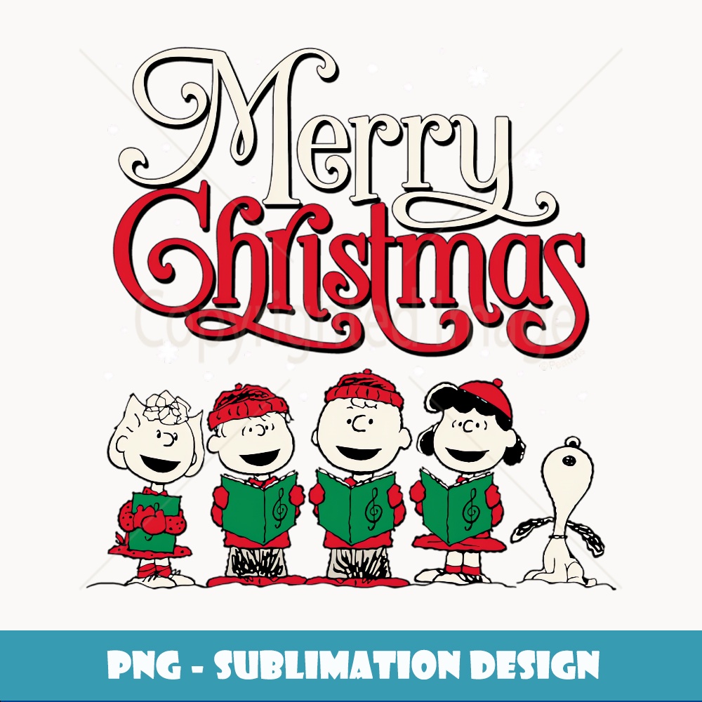 Peanuts - Merry Christmas Choir - High-Resolution PNG Sublim | Inspire ...