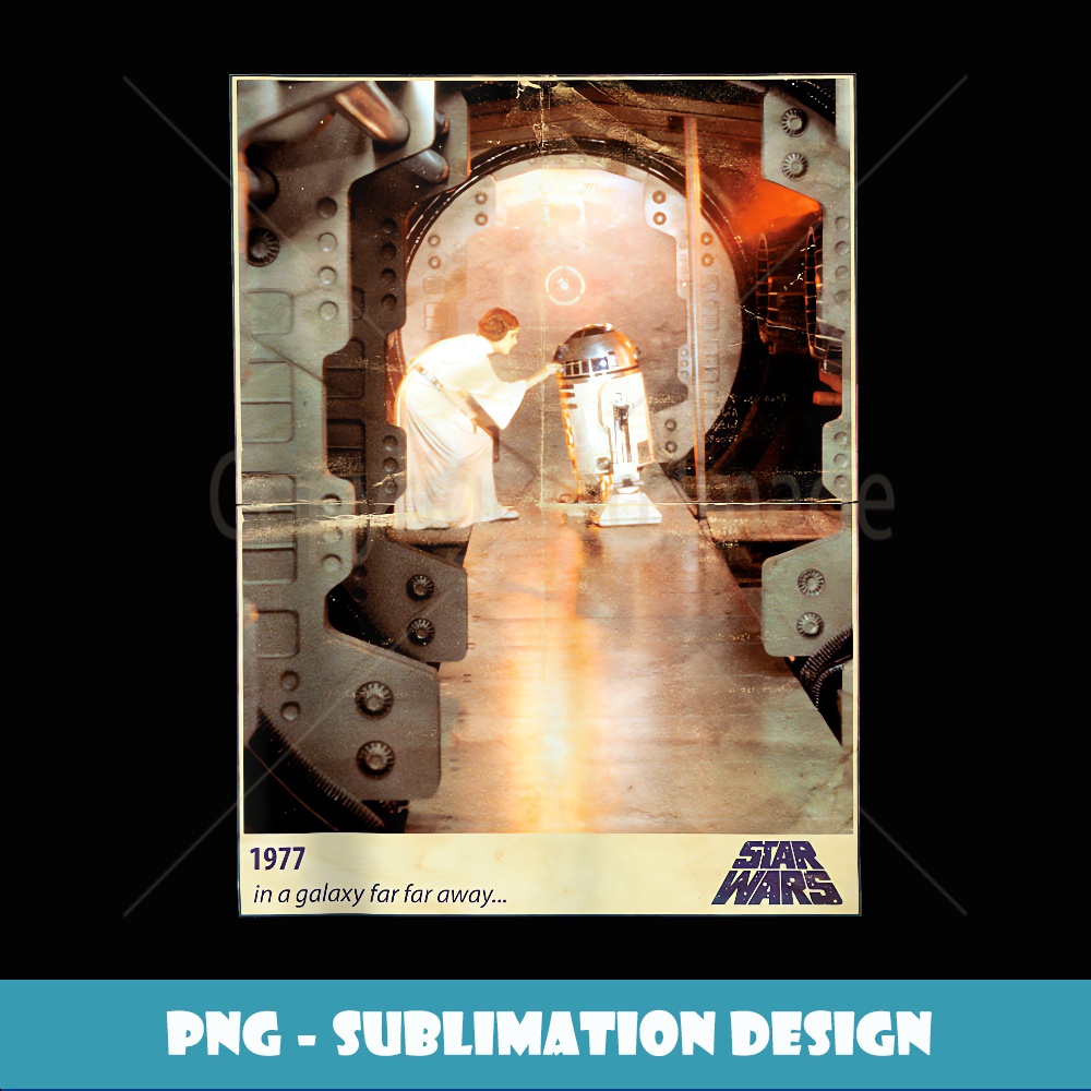 Star Wars Princess Leia & R2-D2 - PNG Sublimation Digital Do | Inspire ...