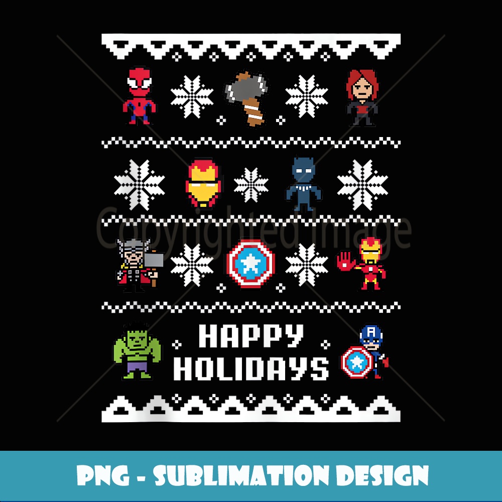 Marvel Avengers Christmas er Happy Holidays - Aesthetic Subl | Inspire ...