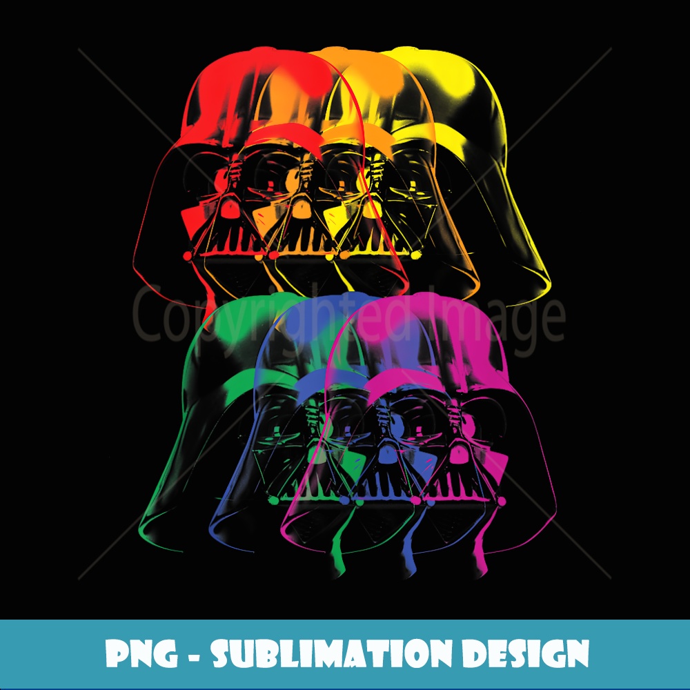Star Wars Darth Vader Rainbow Portrait - Exclusive Sublimati | Inspire ...