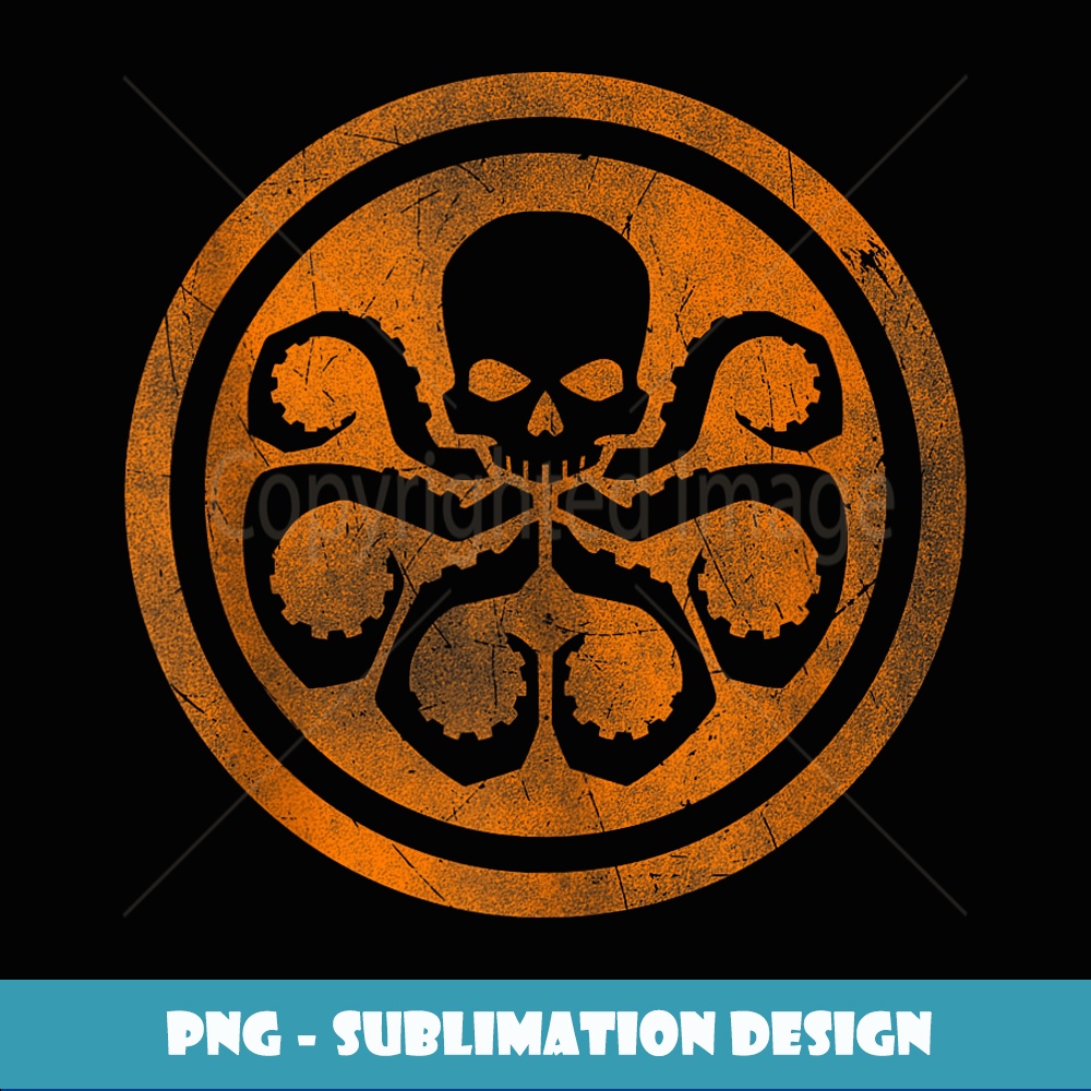 Marvel Hydra Distressed Neon Orange Logo - PNG Transparent D | Inspire ...