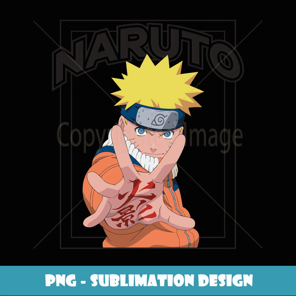 Naruto Kanji Palm - Elegant Sublimation PNG Download | Inspire Uplift