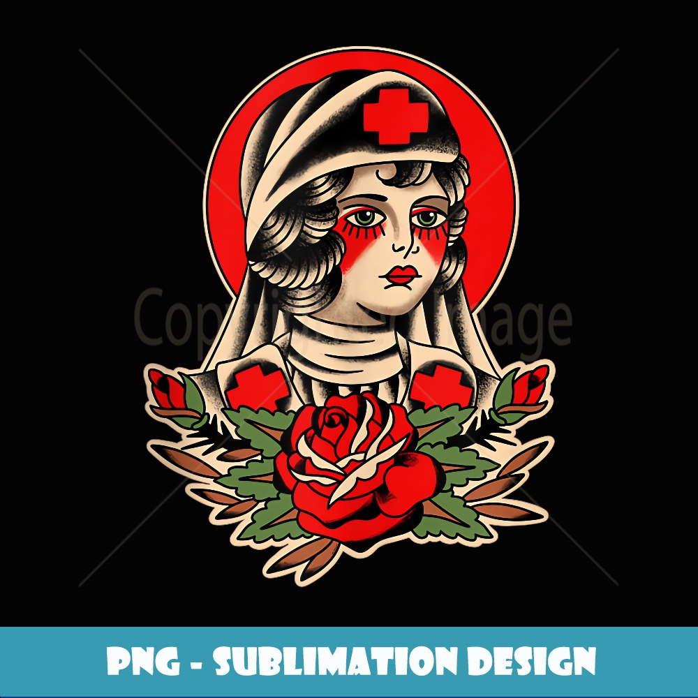 Traditional tattoo registered nurse RN - Instant Sublimation | Inspire ...