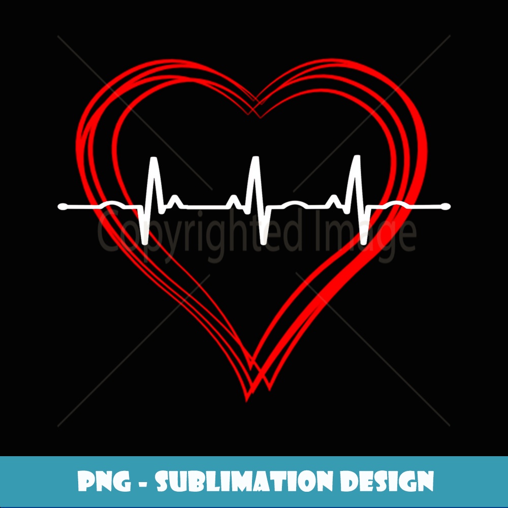Nurse EKG Heartbeat Love Cardiogram Hollow ECG Heart Pulse - | Inspire ...