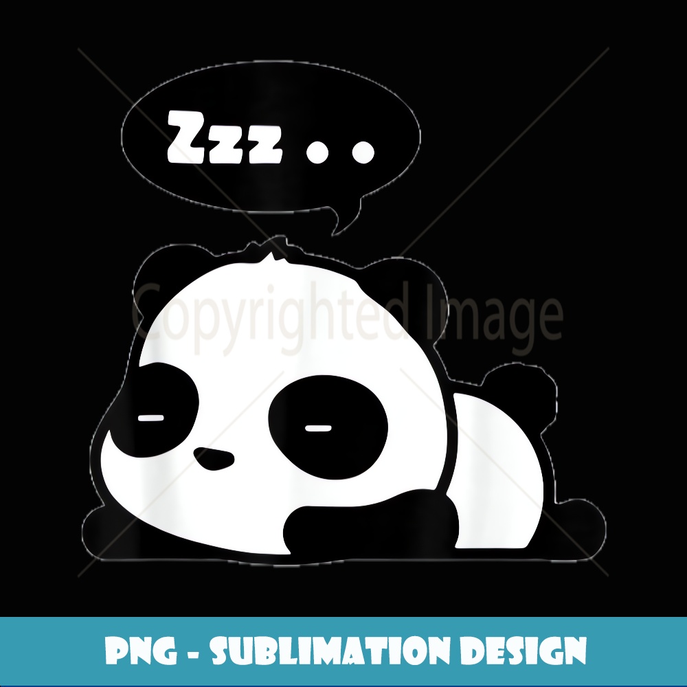 Sleeping Panda Adorable Cute Panda Cartoon Zzz - Exclusive P - Inspire ...