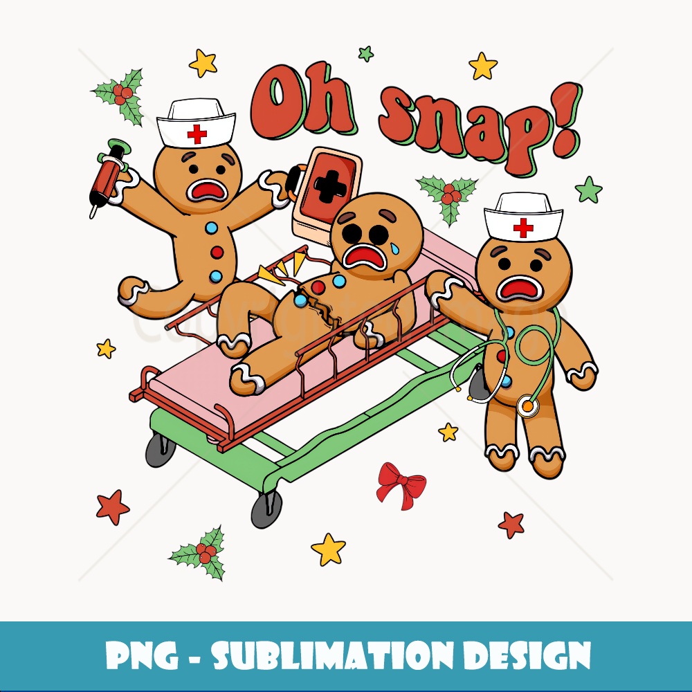 Oh Snap Christmas Gingerbreads Bone Snap Xmas Nurse Doctor - | Inspire ...