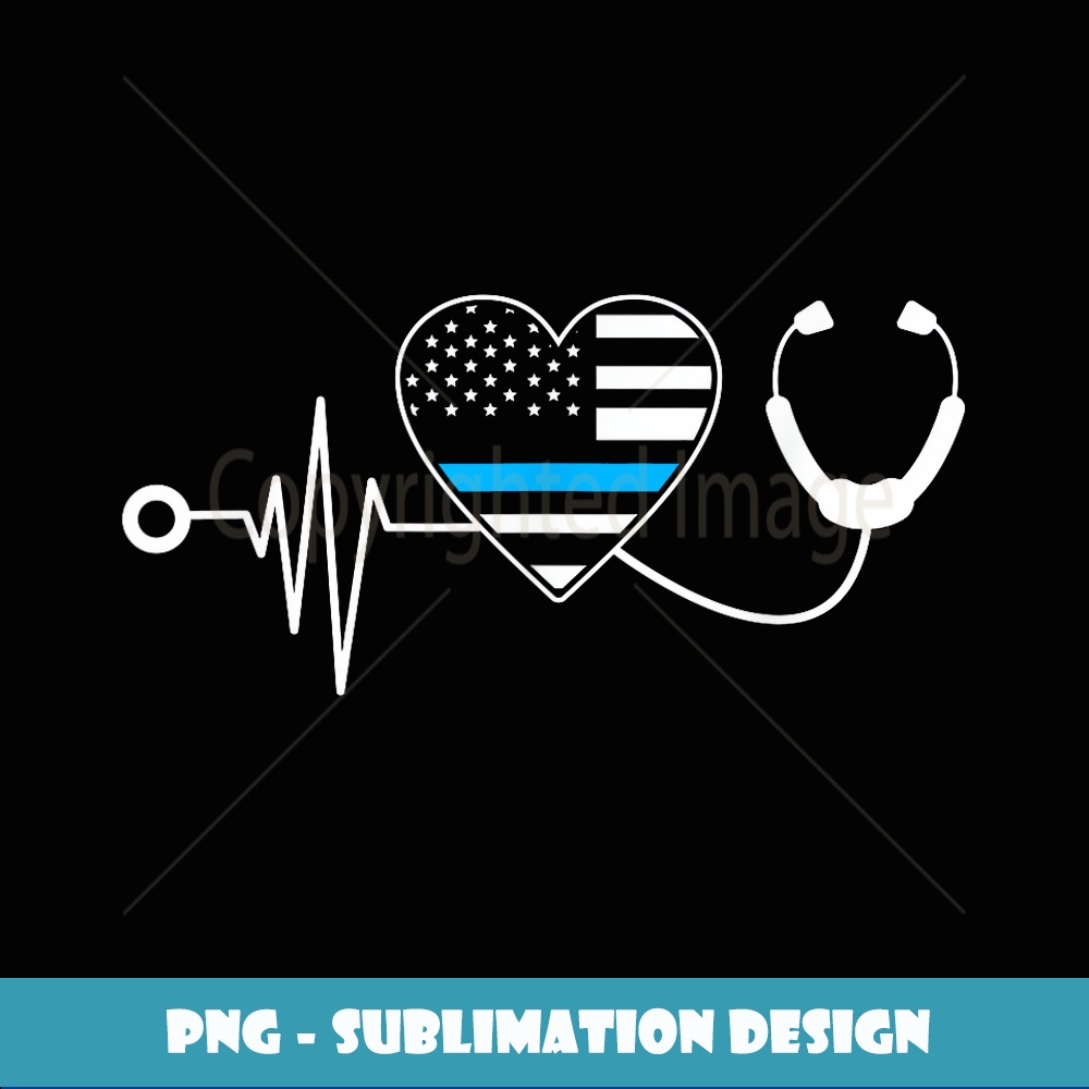 Nurse Police Heartbeat Vintage Wife Gear And - Signature Sub | Inspire ...