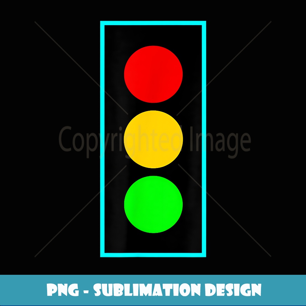 Traffic Signal Stop-Caution-Go Stop Light with Blue Border - | Inspire ...