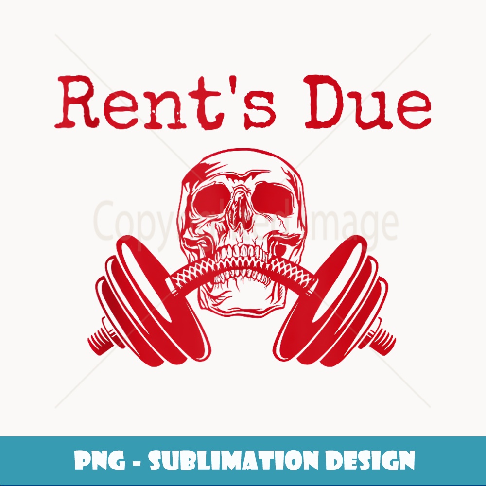 Rent's Due Gym Work Hard bodybuilder Lifting Weightlifting T | Inspire ...