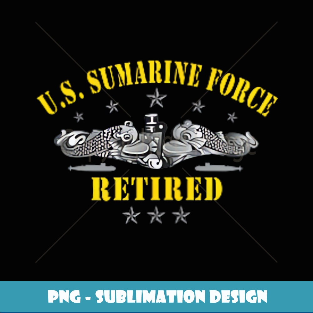 U.S Submarines Force Retired Veteran Patriotic Flag Vintage | Inspire ...
