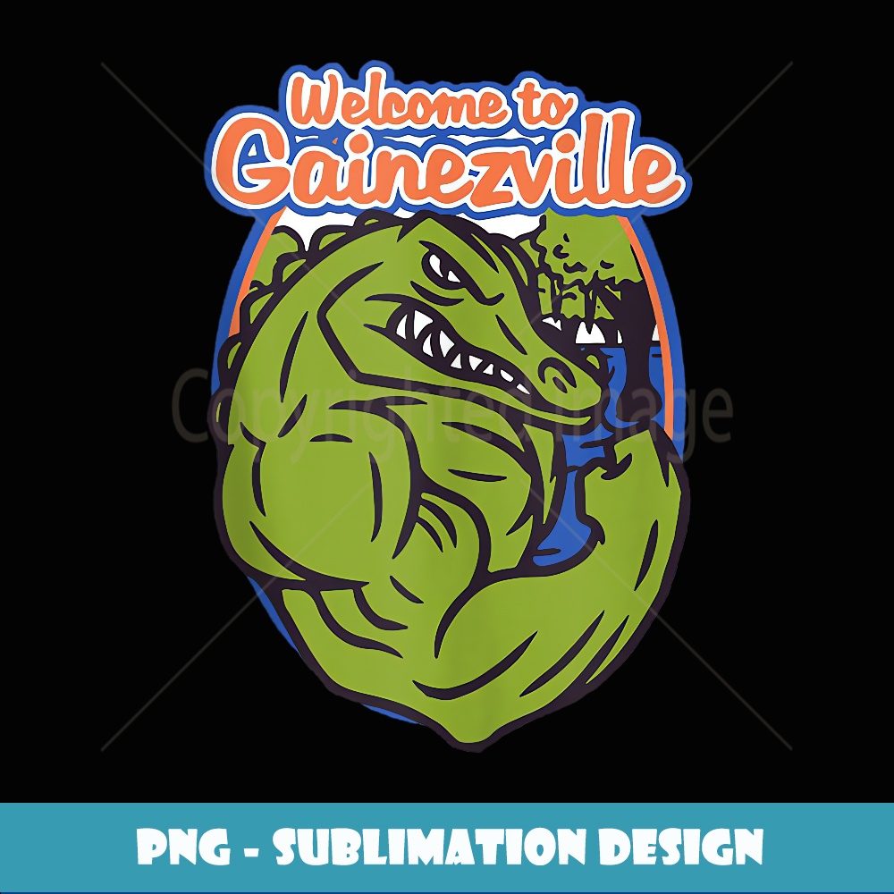 Gainezville Florida Gator flexing muscle - PNG Sublimation D | Inspire ...
