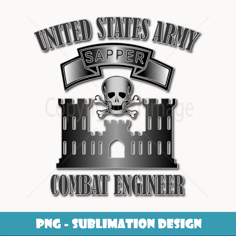 U.S. Army Sapper- Combat Engineer (Back Design) Long Sleeve | Inspire ...