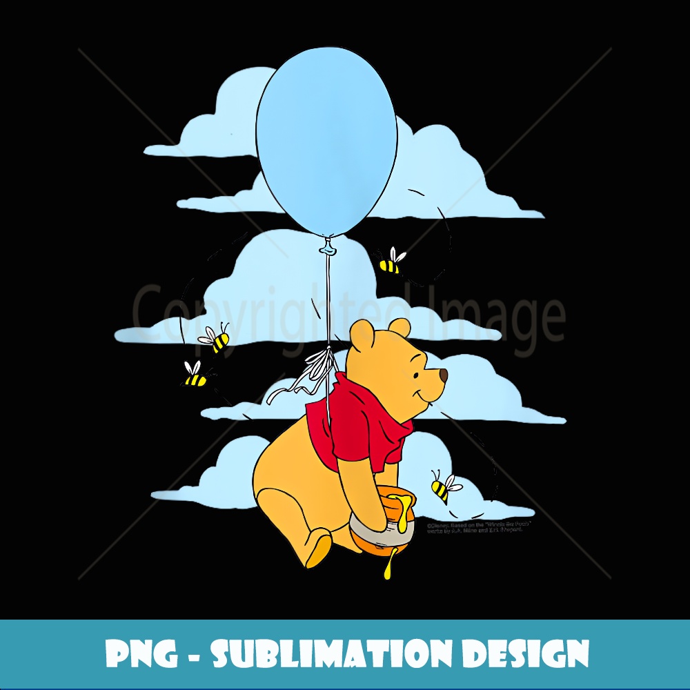 Disney Winnie The Pooh Floating Balloon Honey Pot Poster - A | Inspire ...