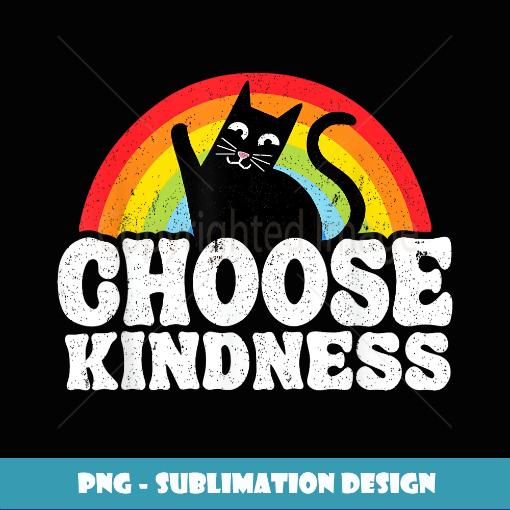 Anti Bullying Rainbow Peace Kind Hippie Cat Choose Kindness | Inspire ...